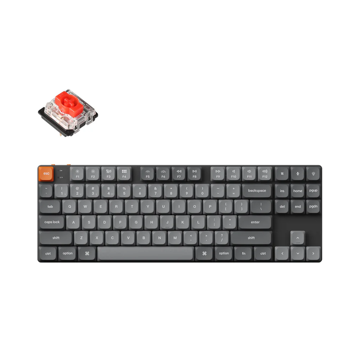 KEYCHRON K1M-B1 K1 MAX GATERON RED BLACK უსადენო მექანიკური კლავიატურა ...