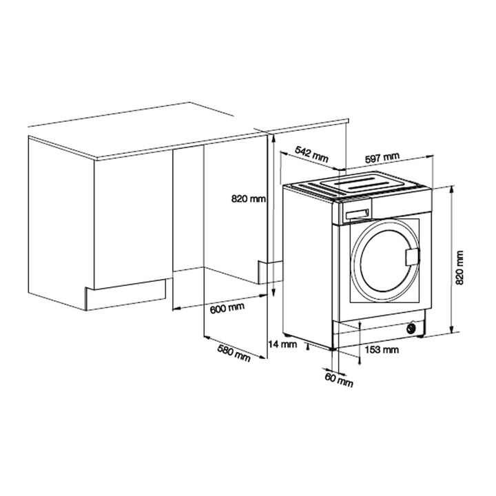 BEKO WITV 8712 X0W 8კგ სარეცხი მანქანა - Extra.ge - 740235