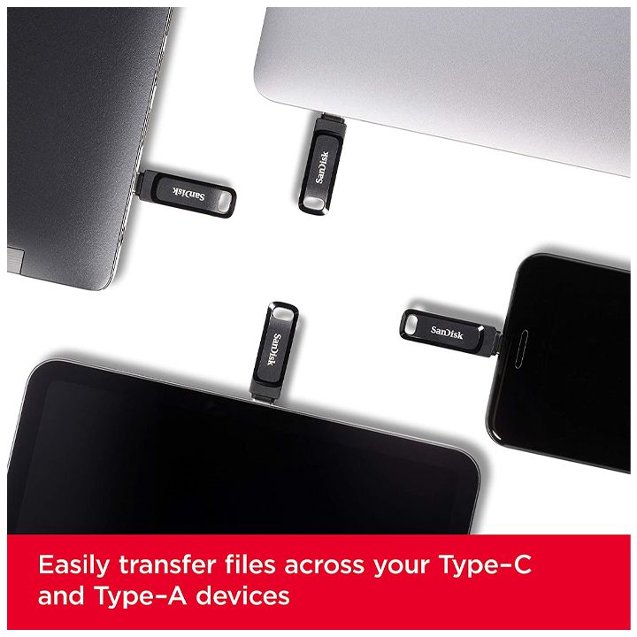 SanDisk SDDDC3-064G-G46 Ultra Dual Drive Go 2-in-1 64GB USB ფლეშ ...