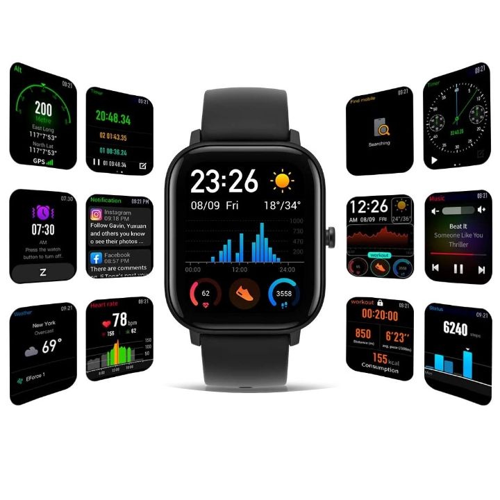 Xiaomi Amazfit GTS Black სმარტ საათი - Extra.ge - 251229