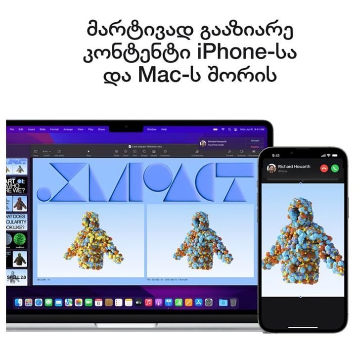 Apple MacBook Air 13" M2 8GB/256GB Space Grey ნოუთბუქი - Extra.ge