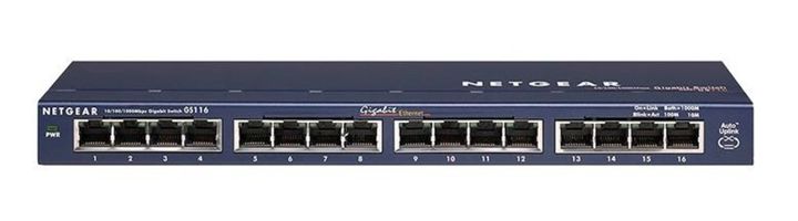 Network Active/ Switch/ Netgear GS116E — 16-Port Gigabit Ethernet Plus ...