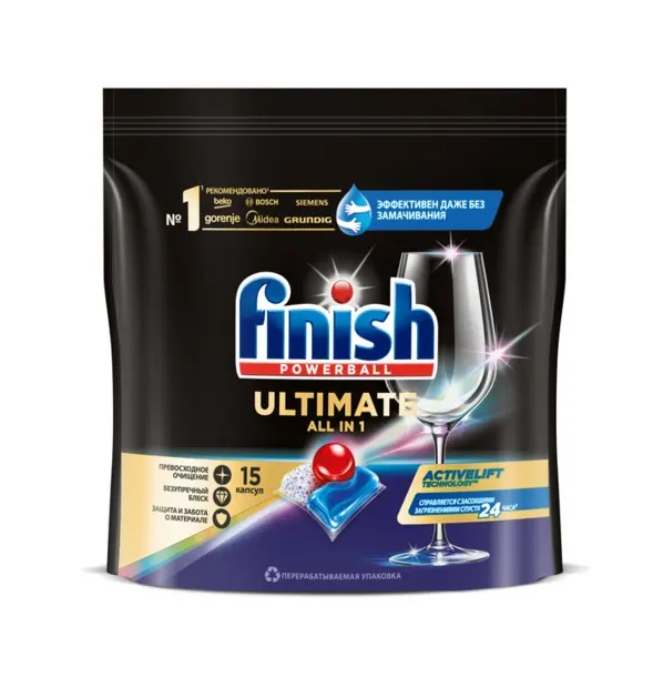 აბი ჭურჭლის სარეცხი მანქანის Finish Ultimate 15ც Extra Ge 806262