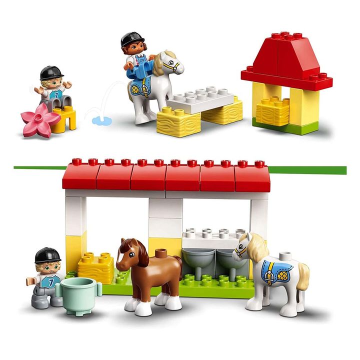🎁 LEGO DUPLO Horse Stable And Pony Care კონსტრუქტორი - Extra.ge - 374175