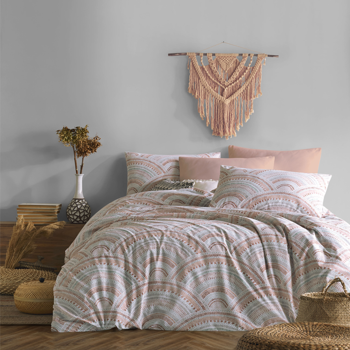 M&D DUVET COVER SET ALVA 200X220+2*50X70 თეთრეული - Extra.ge - 760906