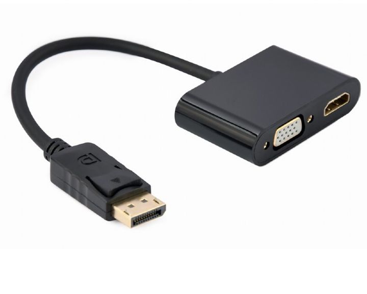 ადაპტერი Gembird A Dpm Hdmifvgaf 01 Displayport To Hdmi Vga Adapter