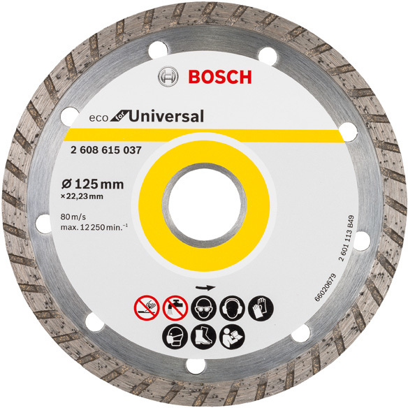 ალმასის დისკი უნივერსალური Bosch Eco for Universal Turbo 125x22.23 მმ ...