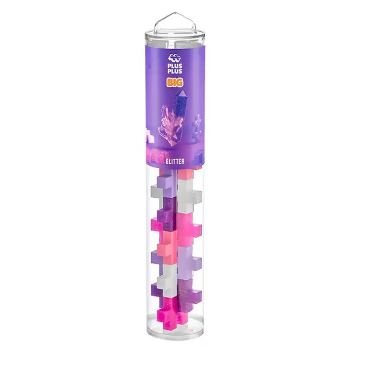 Plus-Plus Glitter Mix Big Basic Tube კუბიკების ნაკრები - Extra.ge