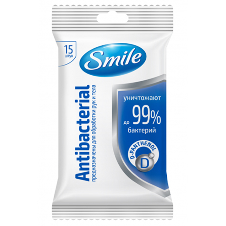 Smile სველი ხელსახოცი 15 ც სმაილი Extra Ge 659704