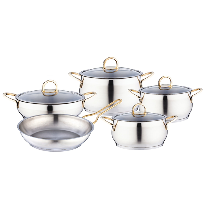 FALEZ 18/10 მეტალის ქვაბების ნაკრები - Extra.ge - 379651