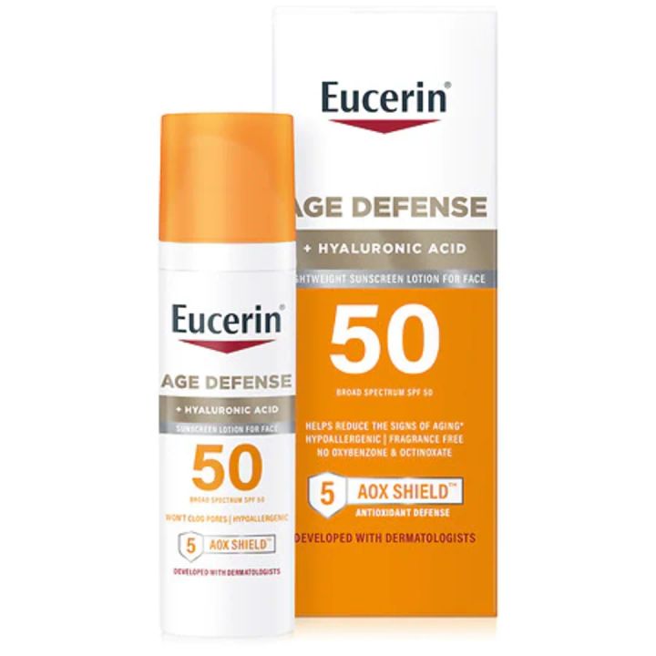 Eucerin Sun Age Defense SPF 50 Face Sunscreen Lotion - Extra.ge - 834007