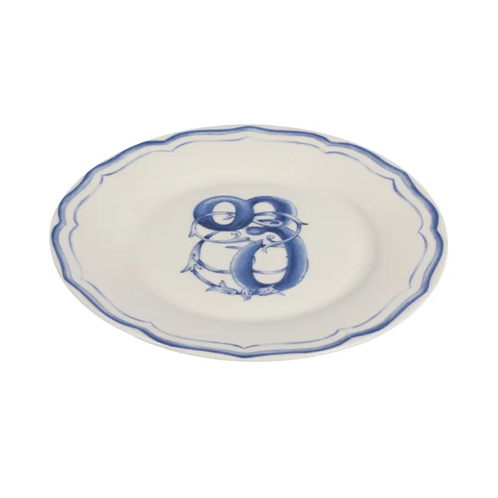 Super 391056 Georgian Letters თეფში დესერტის ქართული ასო-ბგერით “ფ” 19 ...