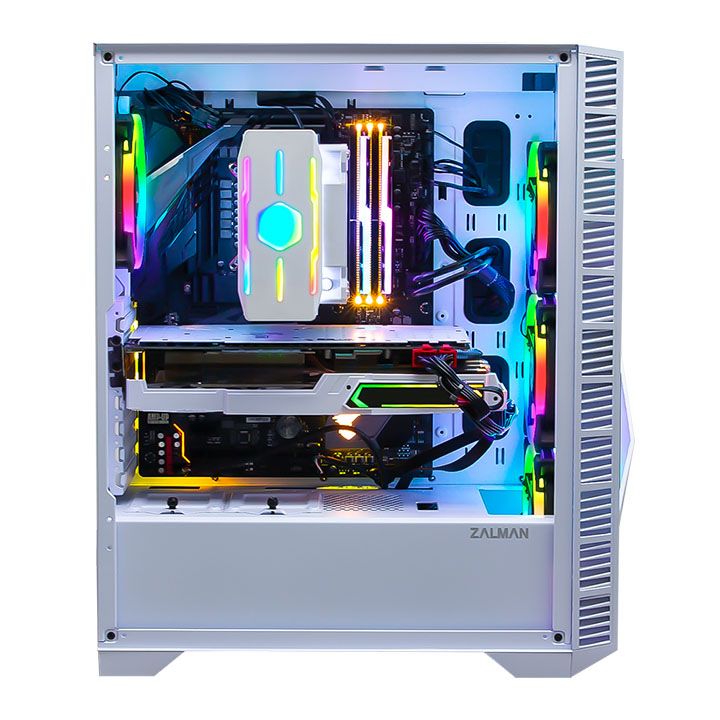 Zalman Z3 Iceberg white Mid Tower კომპიუტერის ქეისი - Extra.ge